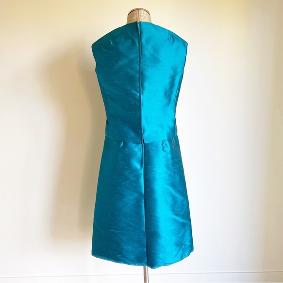 Vintage | Dresses | Vintage Blue Silk 2 Piece Dress Set | Poshmark